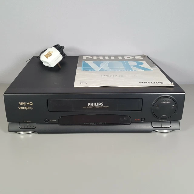 PHILIPS VR2547 VIDEO VHS Cassette Recorder Player HQ Video Plus ...