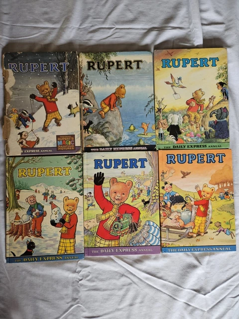 RUPERT: DAILY EXPRESS Annuals books 1967, 1969, 1976 & 1978 £24.00 ...