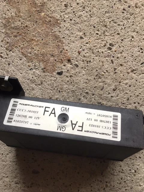 VAUXHALL ASTRA G Mk4 convertible soft top roof control module 81050797 ...