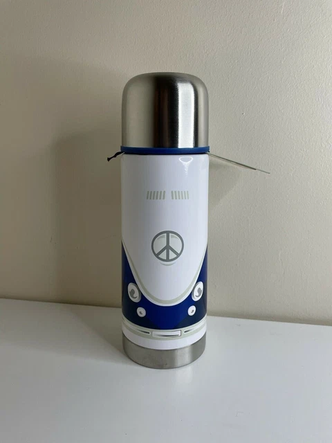 NEW VW DRINKING Flask 350ml Double Walled Insulated Camper Van Retro ...
