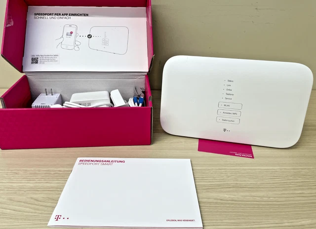 TELEKOM SPEEDPORT HYBRID LTE 1300Mbps 4Port WiFi WLan DSL Home Router ...