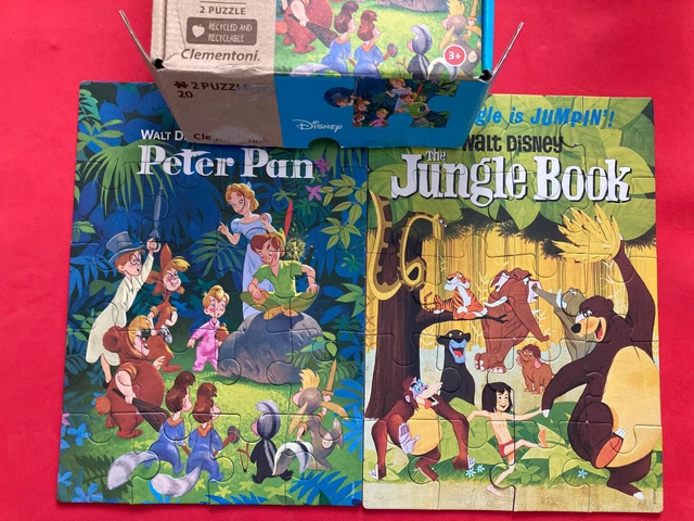 DISNEY PETER PAN/JUNGLE Book Puzzle Clementoni Complete 20 piece £3.49 ...
