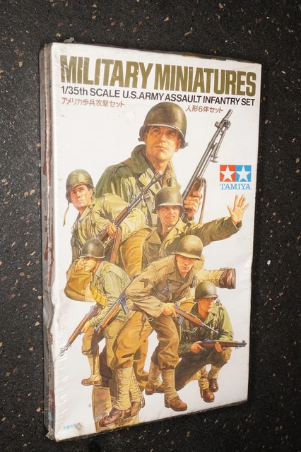 TAMIYA MILITARY MINIATURES 1:35 US Army Assault Infantry Set Sealed $19 ...