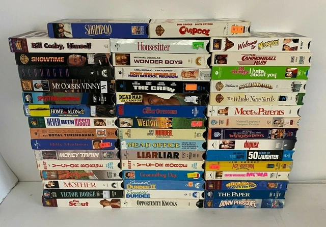 47 COMEDY VHS Tapes Jim Carrey Adam Sandler Danny Devito Bill Murray ...