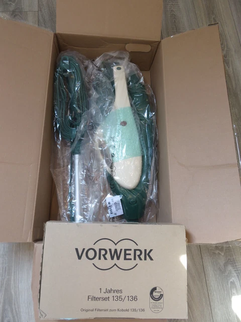 ORIGINAL VORWERK KOBOLD VK 135 Grundgerät + Jahresfilterset FAST ...