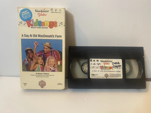 NASTRO VHS CANZONI per bambini A Day At Old MacDonald's Farm bambini ...