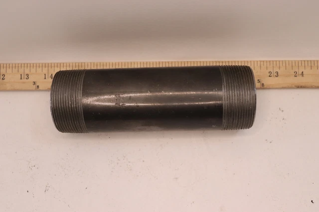 FERGUSON THREADED NIPPLE Black Carbon Steel Sch 40 2" x 7" $10.77 ...