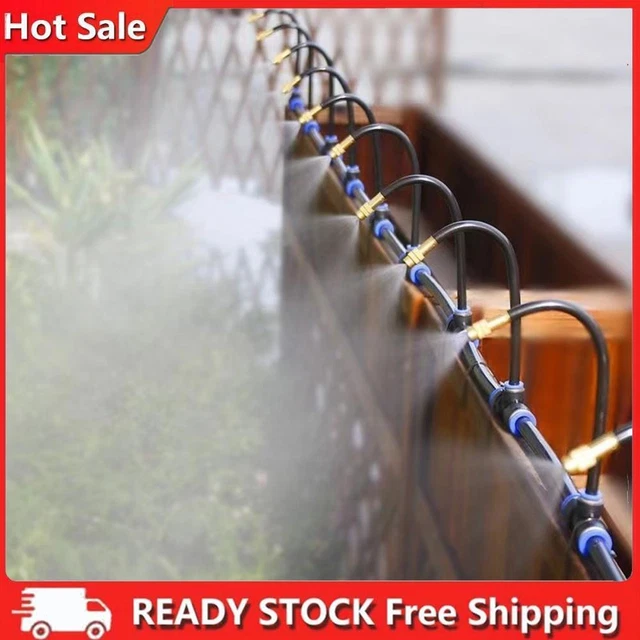 5M/10M ATOMIZING SPRAYER Adjustable Automatic Misting Watering Kit for Garden EUR 18,42 ...