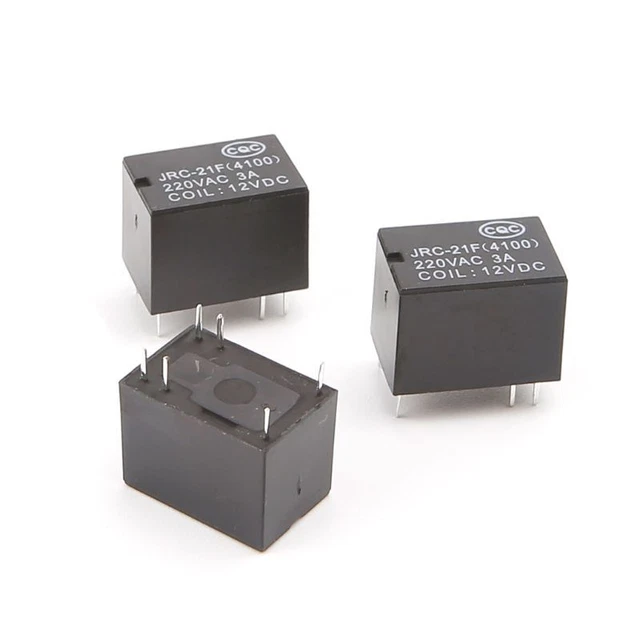 JRC-21F 4100 6PINS Miniatur Printrelais Relais 3V 5V 12V 220VAC 3A EUR ...
