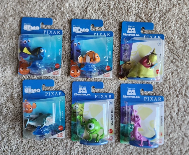 FINDING NEMO AND Monsters Inc. Micro Figures Lot Of 6 Brand New PIXAR £ ...