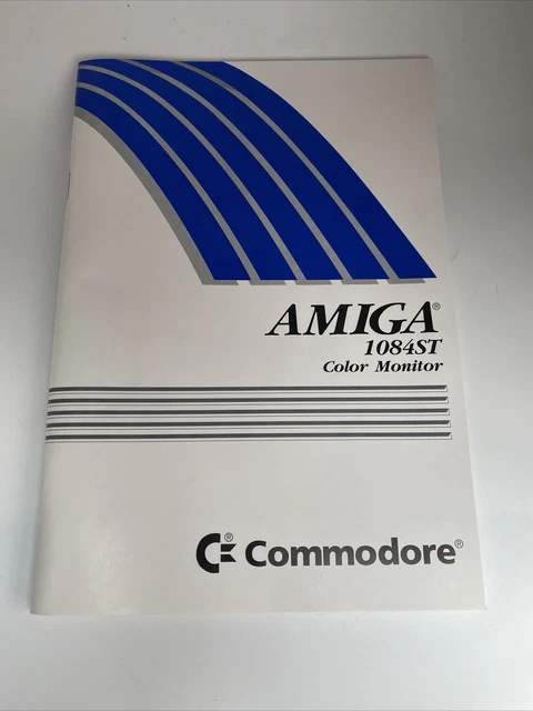 AMIGA 1084ST COLOUR/COLOR Monitor guide in English, French, Italian And ...