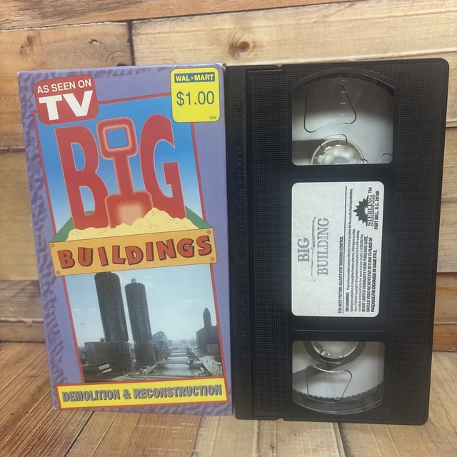 BIG BUILDINGS DEMOLITION & Construction VHS Tape Used Sandbox Playtime ...