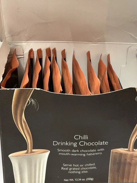 HOTEL CHOCOLAT CHILLI Hot Drinking Chocolate x 10 Sachets New & Boxed ...