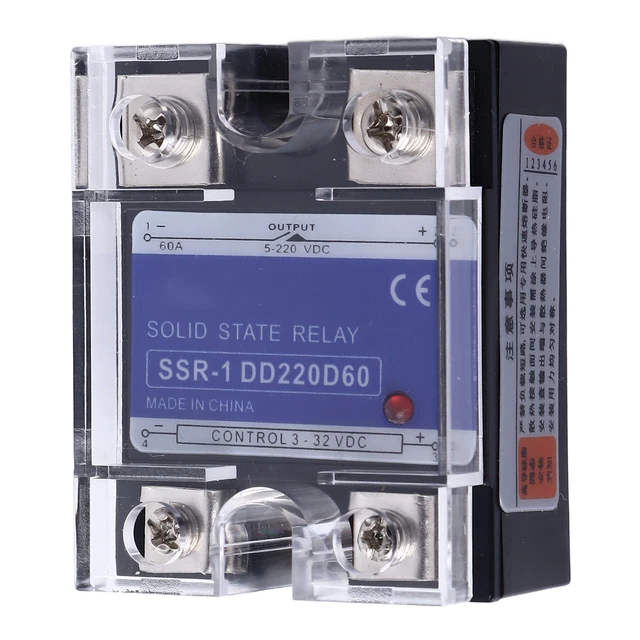 (60A)SSR DC TO DC 5-220V DC Single Phase Solid State Relay Bolt Installation $20.24 - PicClick AU