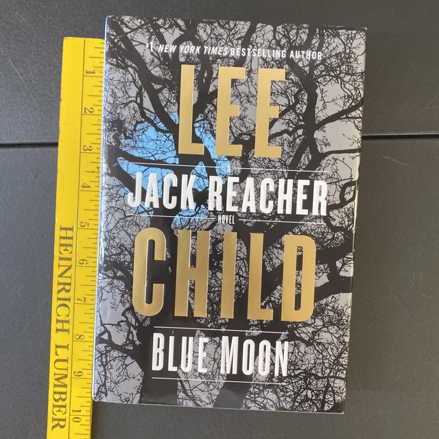 JACK REACHER BLUE Moon by Lee Child Signed 2019 1st Edition Hardcopy ...