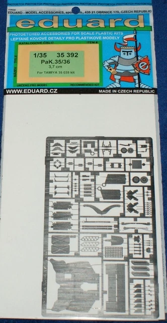 ÄTZTEILSET FÜR 3,7CM Pak 35/36 (Tamiya) Eduard 1/35 EUR 5,00 - PicClick DE