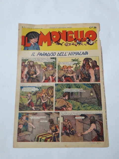 IL MONELLO N. 7 del 1938 formato giornale Originale EUR 7,00 - PicClick IT