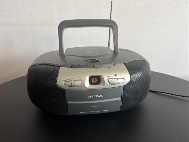 ALBA CX520 STEREO Radio/Cassette + CD Player Raid And Cd Work Tape Does ...