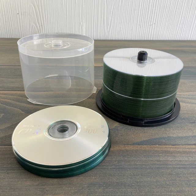 60 PACK MIXED Printable CD-R 52X 700MB/80Min Blank Media Recordable ...