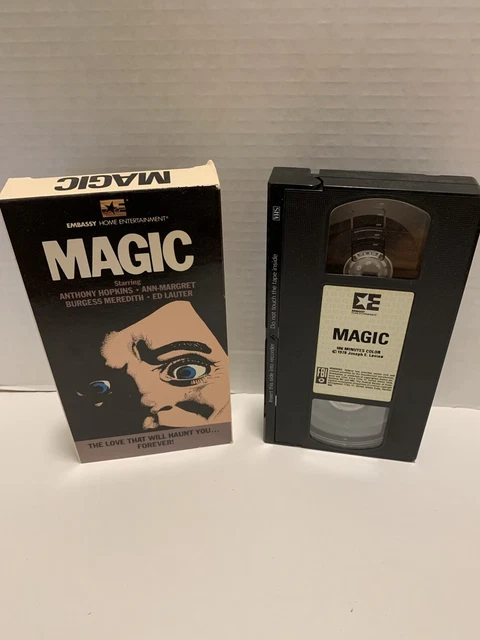 MAGIC 1978 HORROR Thriller VHS Video Tape Anthony Hopkins Ann Margret ...