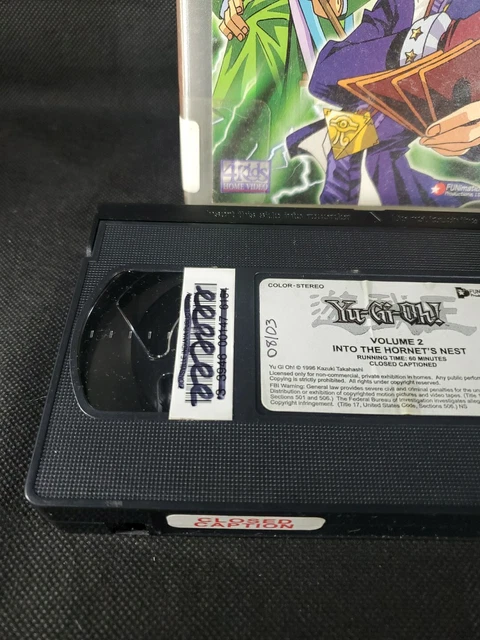 YU-GI-OH !, VOLUME 2: Into the Hornets Nest VHS Anime 1996 Original ...