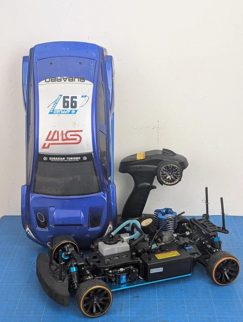 HSP NITRO 1/10 4WD 2 Speed RC Car 2.4 GHz Tx & Receiver NEEDS Pull ...