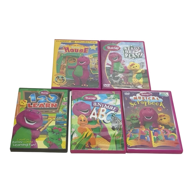 BARNEY DVDS LOT Animal ABC, 123 Learn, Ready Set Play, Barney's House ...