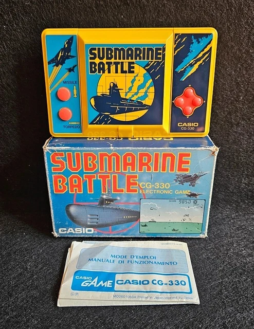 CASIO SUBMARINE BATTLE CG-330 Lcd Handheld Game Electronic 1985 MIB £ ...
