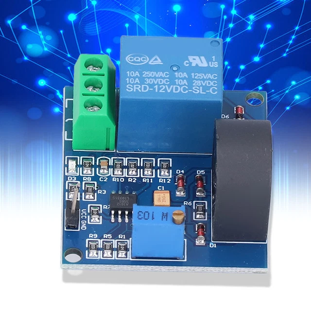 AC CURRENT DETECTION Sensor Module 12V Relay Protection 5A Switch ...