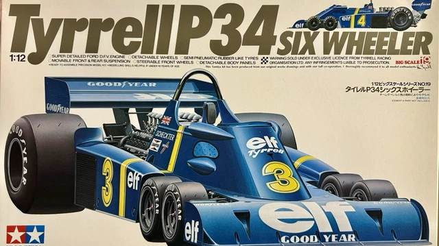 TAMIYA 12036 TYRRELL P34 Six Wheeler Racing Car 1:12 Scale Kit £81.79 ...