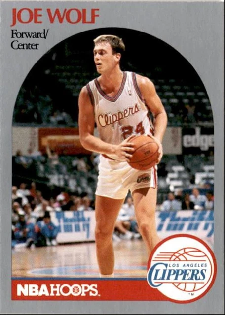 1990-91 HOOPS BASKETBALL Card Joe Wolf Los Angeles Clippers #152 EUR 3 ...