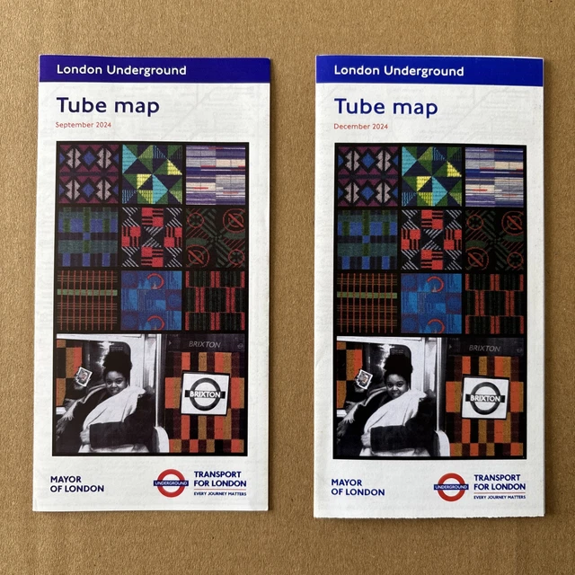 LONDON UNDERGROUND TUBE Map - September 2024 (Recalled Error ...
