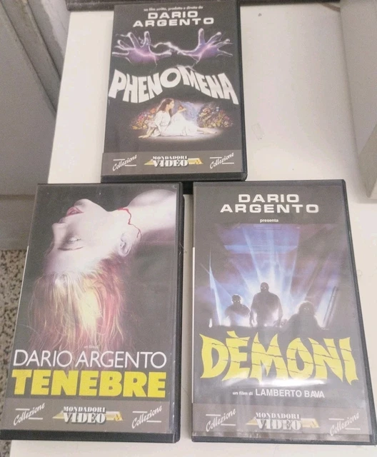 LOTTO 3 VHS Demoni Tenebre Phenomena Film Dario Argento Lamberto Bava ...