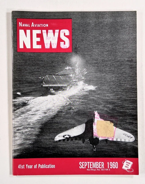 1960 SEP NAVAL AVIATION NEWS Ground Effect Vehicles CRUSADER TESTS jet ...