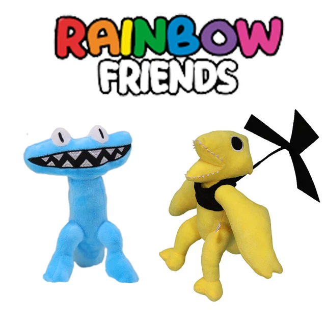 RAINBOW FRIENDS CHAPTER 2 Cyan Yellow Friend Soft Stuffed Doll Plush ...