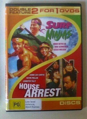 SURF NINJAS / HOUSE ARREST dvd set REGION 4 family comedy RARE OOP EUR ...