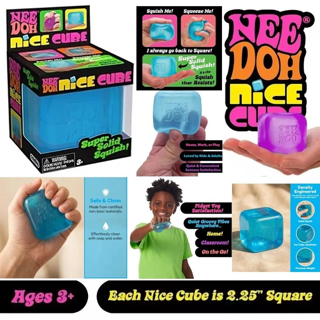 NEEDOH FIDGET TOY Anxity Nice Cube Nee Doh Stress Ball Sensory Toy £6. ...