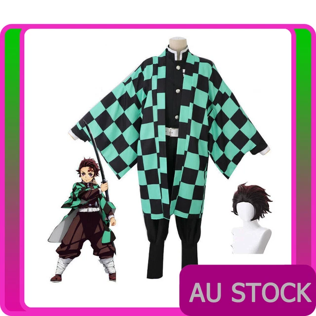 ANIME DEMON SLAYER Kimetsu No Yaiba Kamado Tanjiro Cosplay Costume ...
