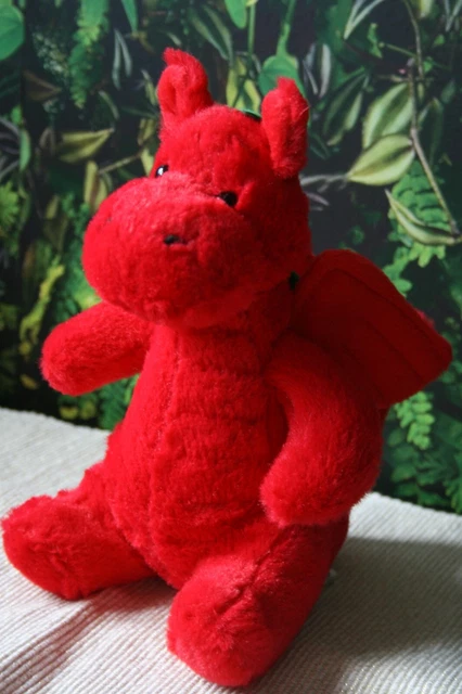 RED WELSH DRAGON soft plush toy £4.99 - PicClick UK