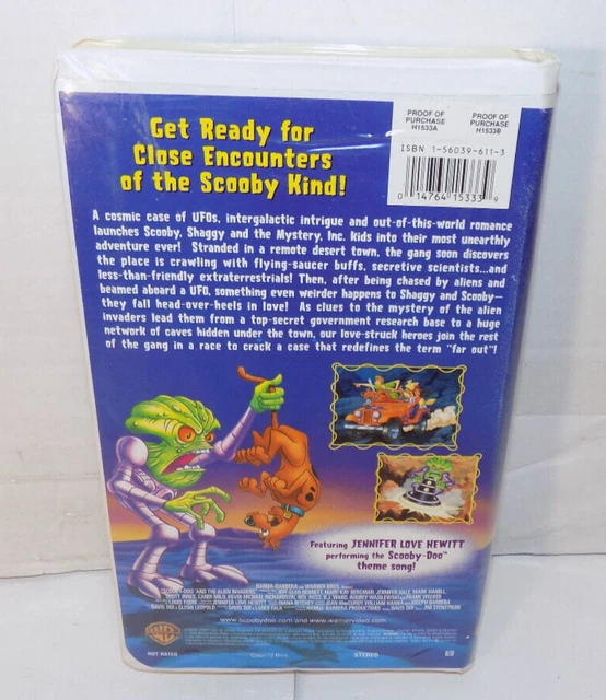 SCOOBY-DOO AND THE Alien Invaders Movie VHS 2000 Warner Brothers ...