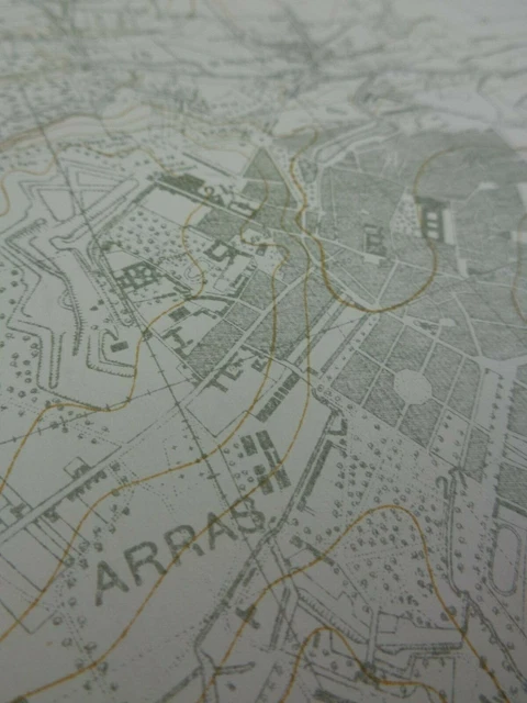 WW1 (1918) BRITISH 1:20,000 Scale Map of ARRAS Area (Includes VIMY ...