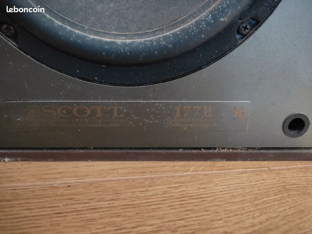 ENCEINTES HIFI VINTAGE Scott 177B EUR 40,00 - PicClick FR