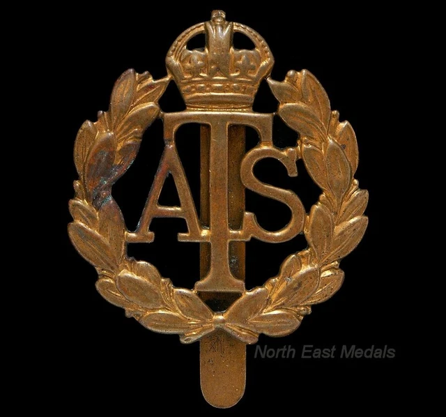 WW2 ATS AUXILIARY Territorial Service Cap Badge £6.99 - PicClick UK