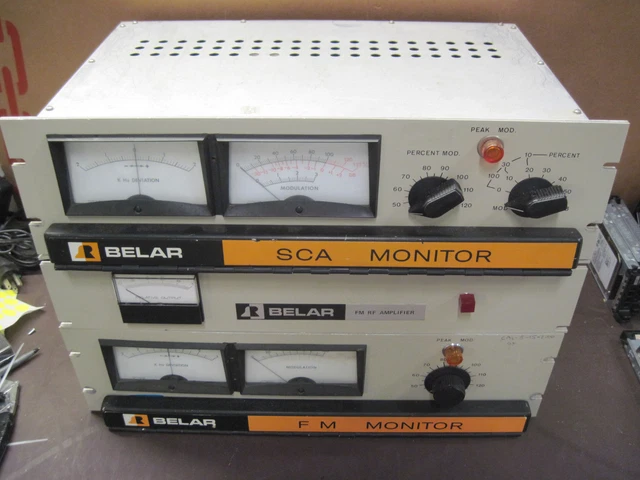 BELAR FM MONITOR FMM-1 / SCA Monitor SCA-1 / FM RF AMP RFA-1 $199.99 ...
