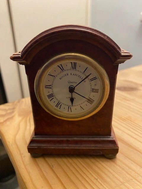 VINTAGE CLASSIC ENGLISH Mantel Travel Clock by Roger Lascelles Clocks ...