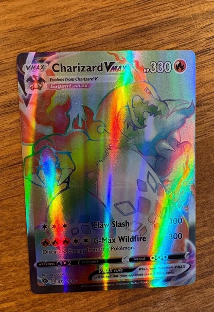 POKEMON CHAMPION PATH Secret Rare Rainbow Charizard VMAX 074/073 EUR ...