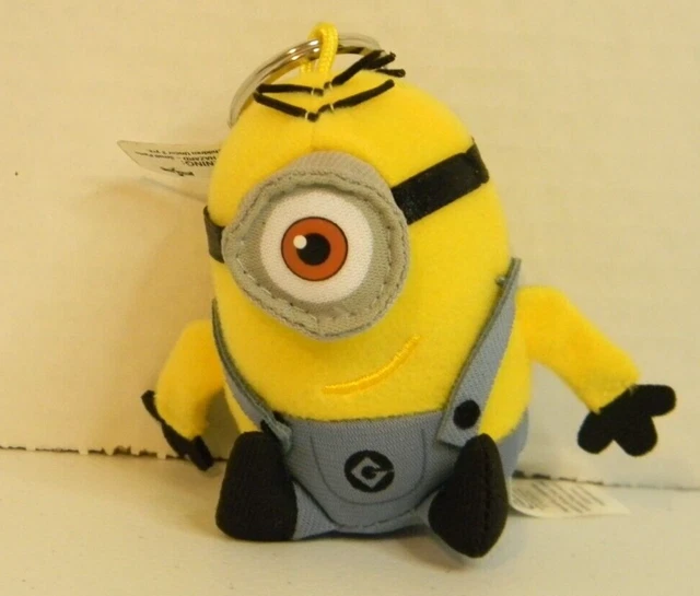 DESPICABLE ME STUART One Eye Minion 5" Plush Coin Clip Key Chain plush ...