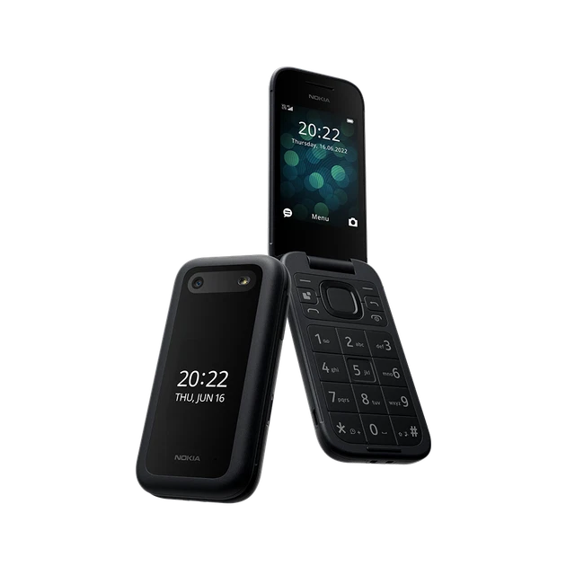 NOKIA 4G DUAL Sim Dual Display Flip Feature Phone 2660 Flip Black ...