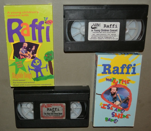 2 VHS LOT - Raffi - A Young Children's Concert with Raffi & Rise and ...