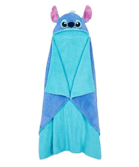 COPERTA PONCHO DISNEY Lilo & Stitch con Cappuccio Morbido Accogliente ...